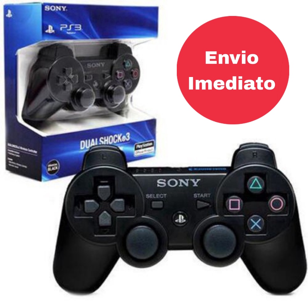 Controle sem Fio Playstation3 Play3 Ps3 + 01 Cabo Carregador - Envio ...