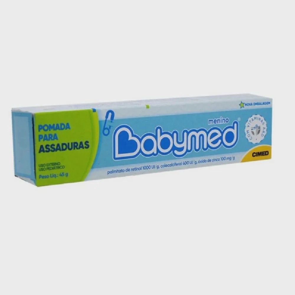 Babymed 1000Ui/G + 400Ui/G + 100mg com 45G de Pomada de Uso ...
