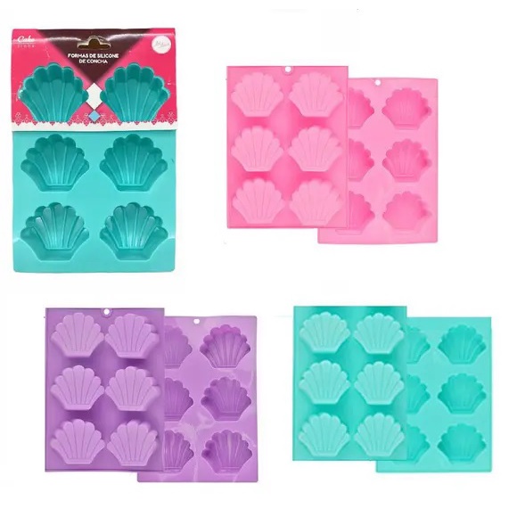 Forma De Silicone Para Chocolate Gelo em Formato De Concha | Shopee Brasil