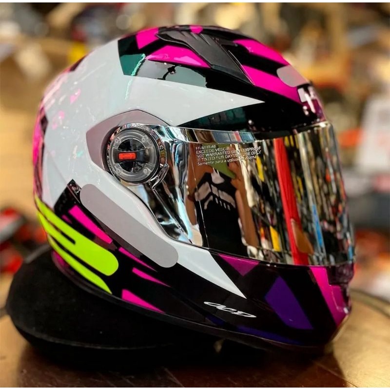 CAPACETE LS2 CLASSIC FF358 STARWAR ROSA + VISEIRA COLORIDA | Shopee Brasil