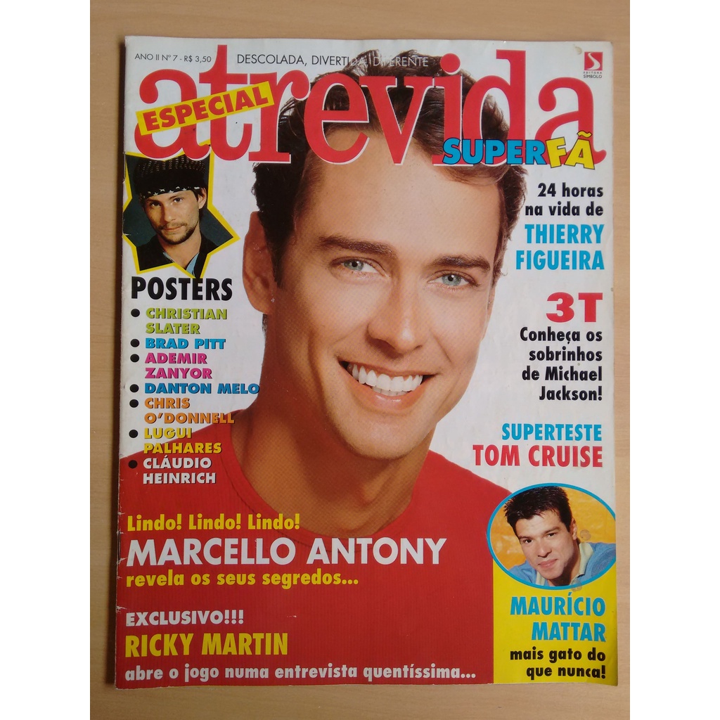 Revista Atrevida Super 7 Ricky Martin Marcello Antony 075w | Shopee Brasil