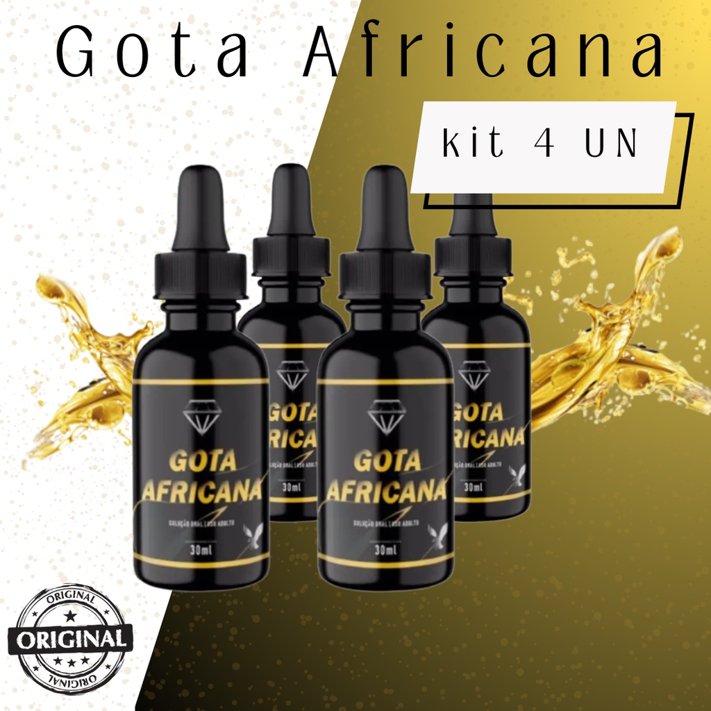 4 GOTA AFRICANA ORIGINAL SUPER POTENTE | Shopee Brasil