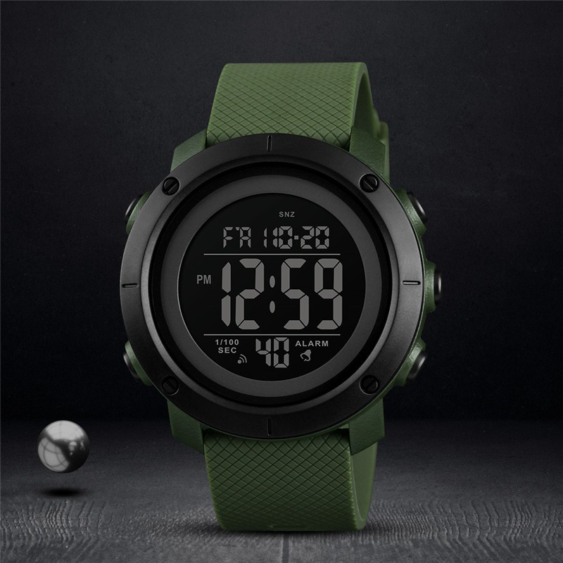 Relógio De Pulso SKMEI Dual Time Digital Esportivo Militar LED À Prova D'água Alarme | Shopee Brasil