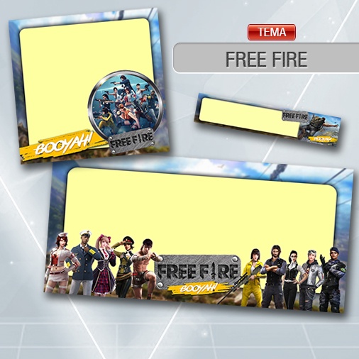 Etiqueta Escolar Personalizada - FREE FIRE | Shopee Brasil
