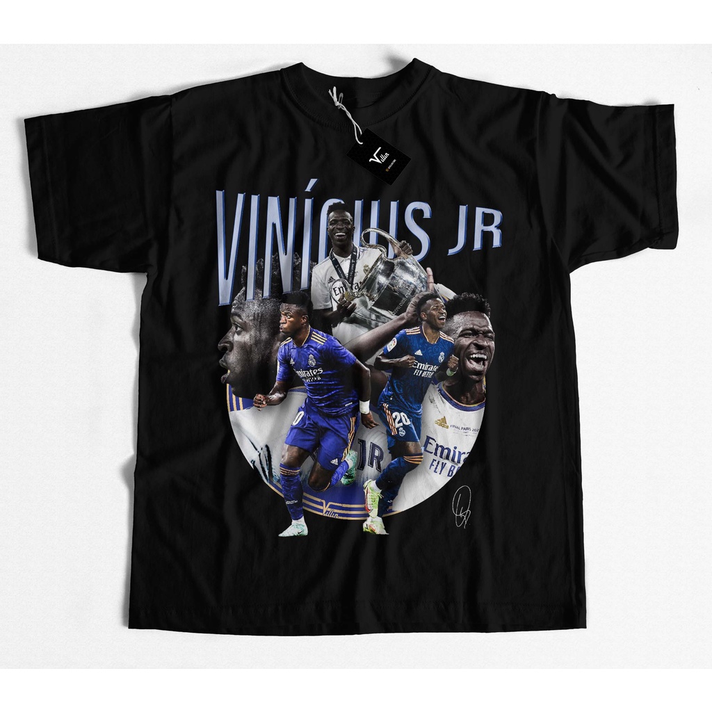 Camiseta Camisa Blusa Vini Jr Vinicius Junior Brasil Real Madrid Copa do Mundo 2022 Qatar ...