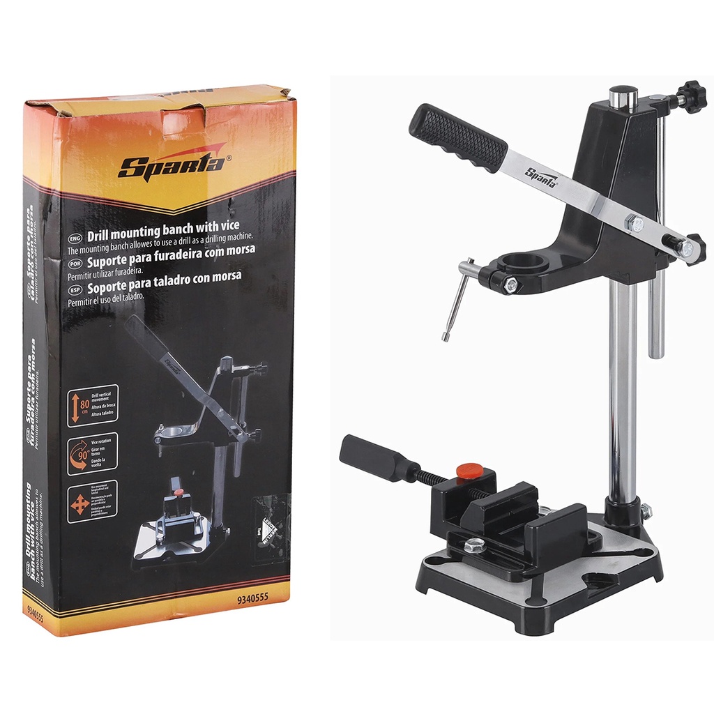 Suporte Para Furadeira Com Morsa E Base Para Bancada 9340555 Sparta ...