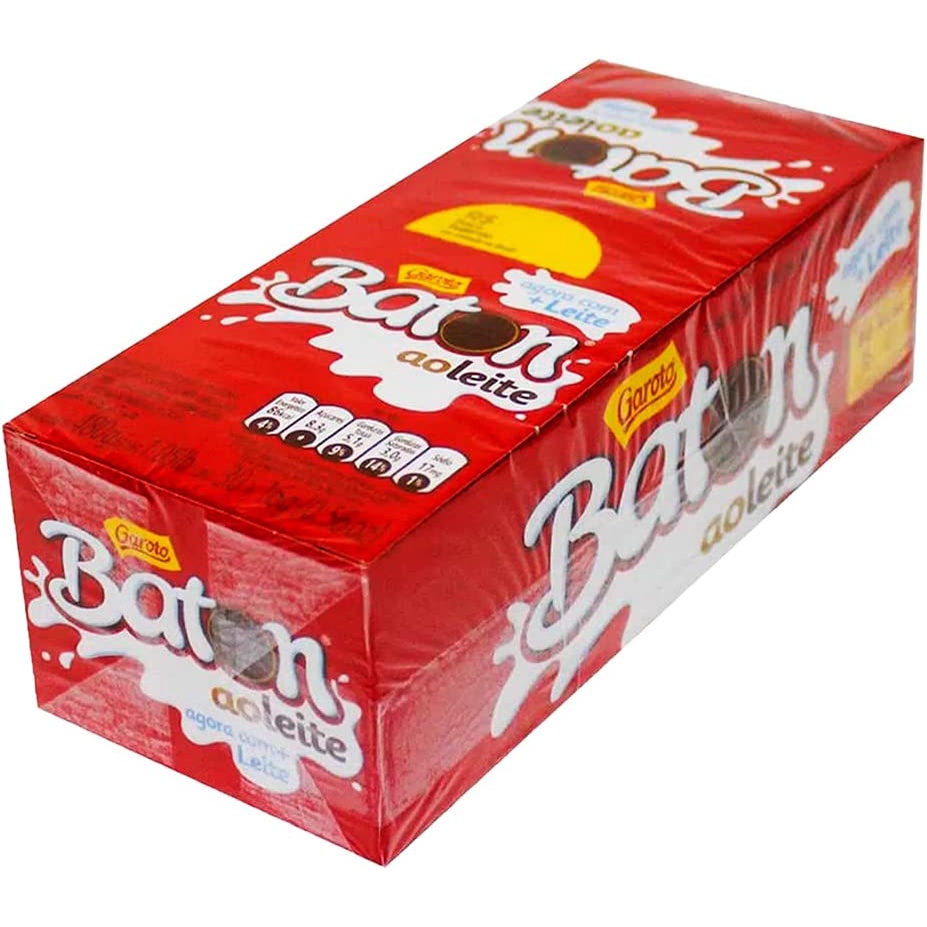 Baton Garoto unidades 16gramas/Caixa de Chocolate Baton Garoto | Shopee ...