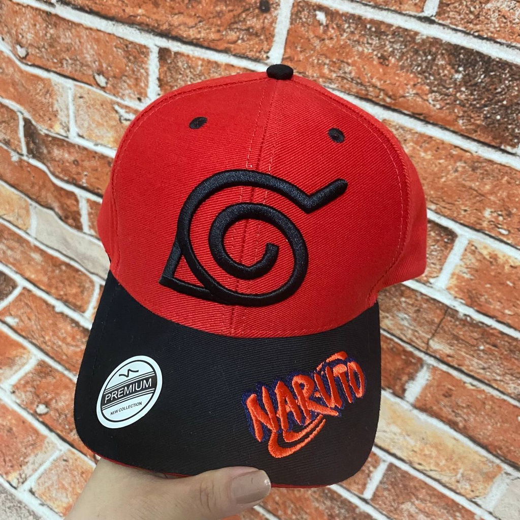 Boné Naruto Vila da Folha Konoha Aba Reta | Shopee Brasil