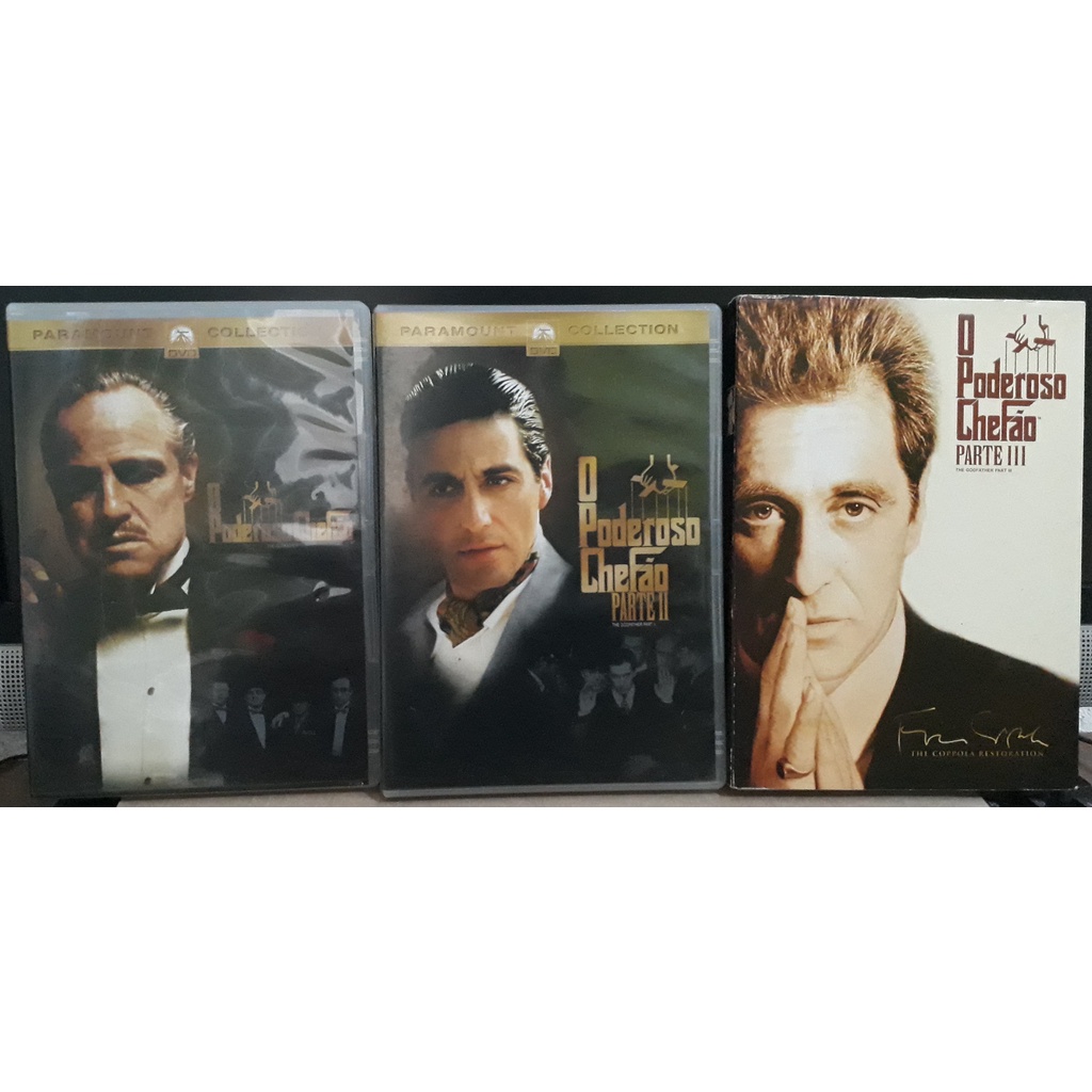Trilogia O Poderoso Chefão (3 filmes) - Al Pacino / Francis Ford ...