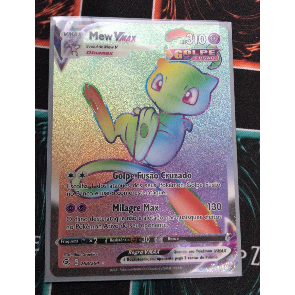 Mew VMAX Rainbow Pokémon Tcg | Shopee Brasil