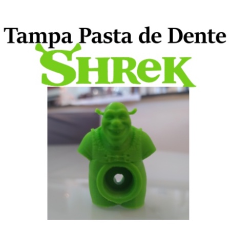 Tampa de Creme Dental Pasta de Dente Shrek Ogro - Testado com Oral-B ...