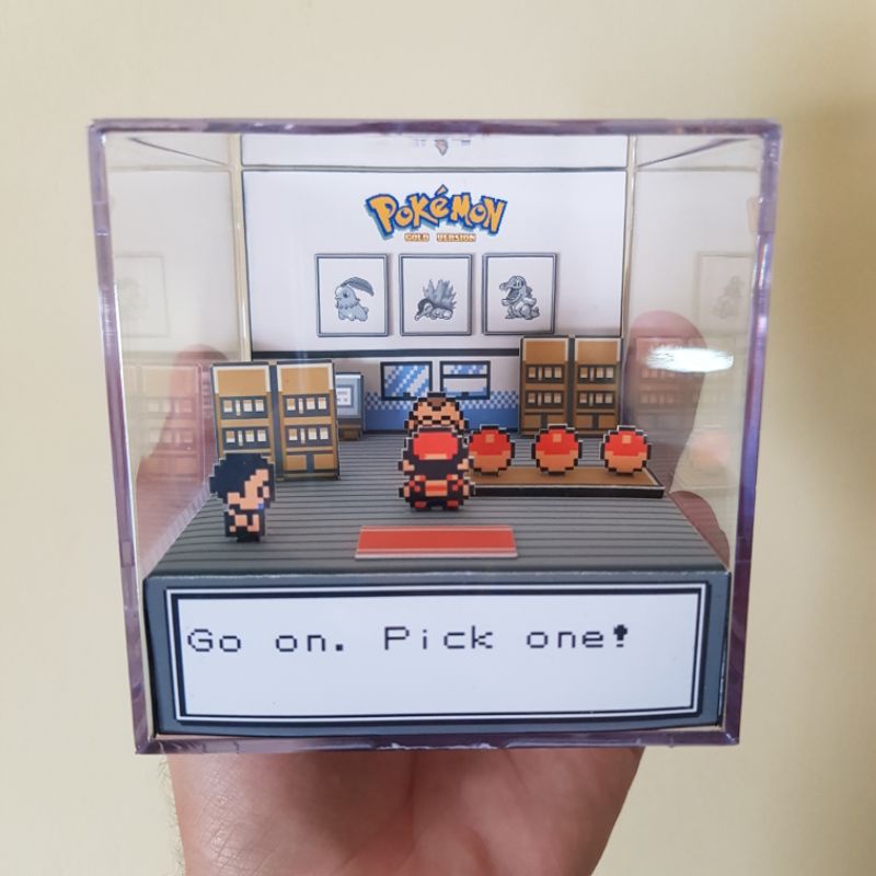 Diorama Cubo - Pokémon Gold/Silver | Shopee Brasil