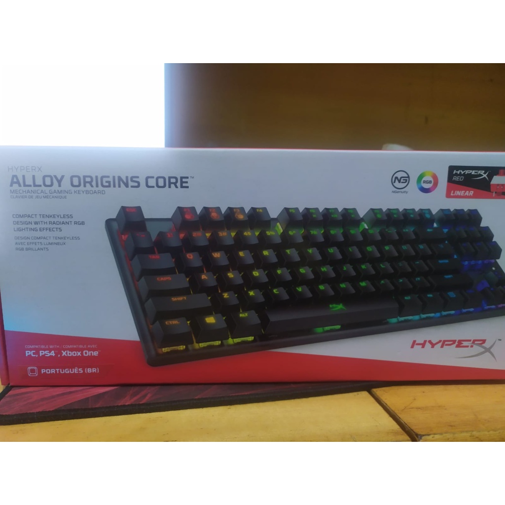 Teclado Gamer Hyperx Alloy Origins Core Mecânico Hyperx Red | Shopee Brasil