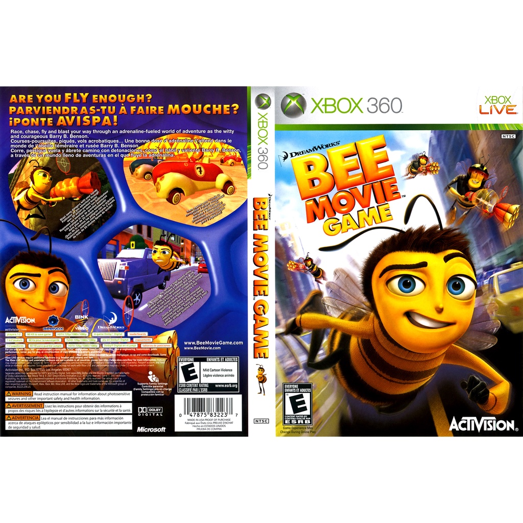 Bee Movie Game P/ XBOX360 (LTU/LT/JTAG/RGH) | Shopee Brasil