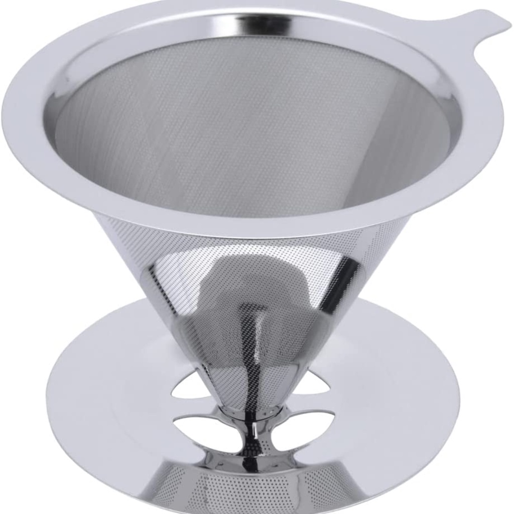 Coador de Café Filtro Inox Grande Lavável Reutilizável Cozinha | Shopee ...