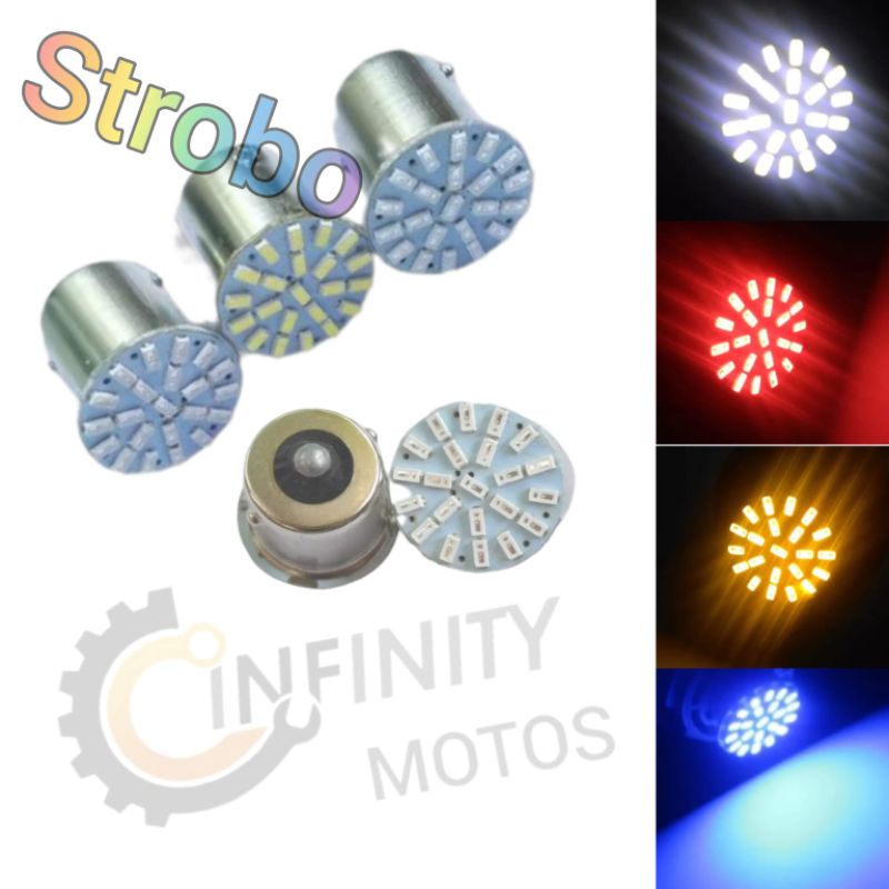 Lâmpada Pisca Led 1 Polo Efeito STROBO Motos Honda Yamaha | Shopee Brasil