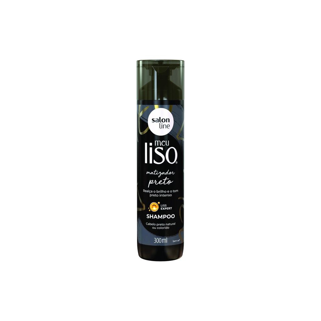 Shampoo Meu Liso Matizador Preto 300ml | Shopee Brasil
