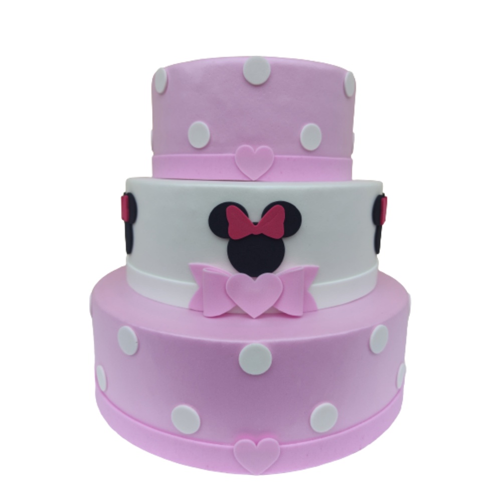 Bolo Fake Minnie Rosa Eps Moldado Em Eva Sem Emenda | Shopee Brasil