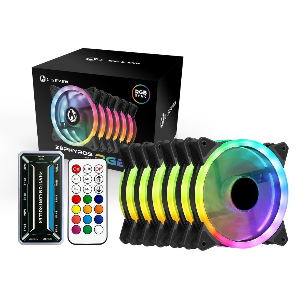 Kit Cooler Fan Rgb 120mm + Controladora Interface SATA | Shopee Brasil