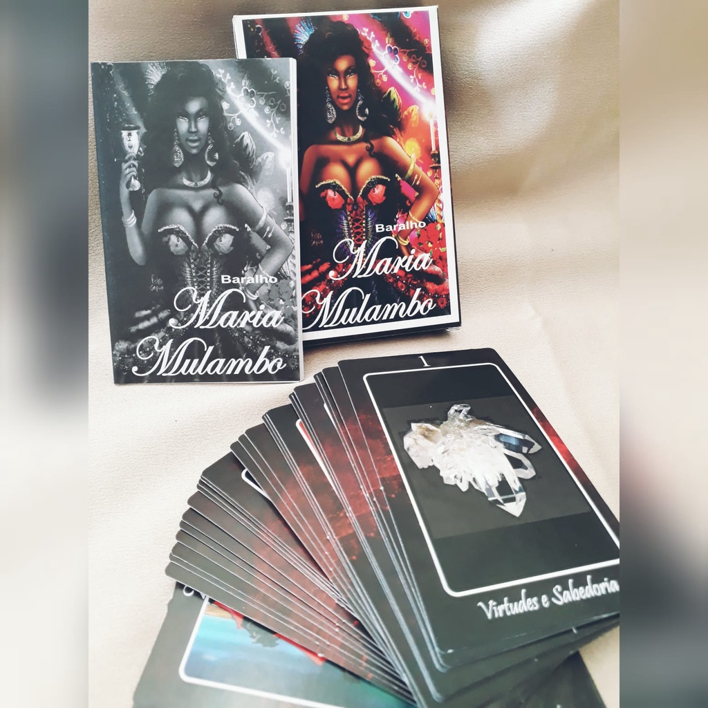 Baralho Tarot Maria Mulambo Cartomancia 36 Cartas + Livreto Explicativo ...