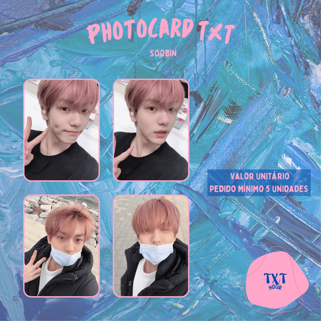 PHOTOCARD TXT (TOMORROW X TOGETHER) SOOBIN | kpop card fanmade | Shopee ...