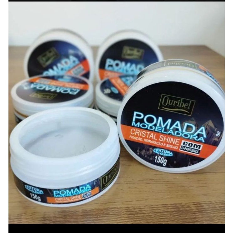 pomada cristal shine brilho força e alta consistência | Shopee Brasil