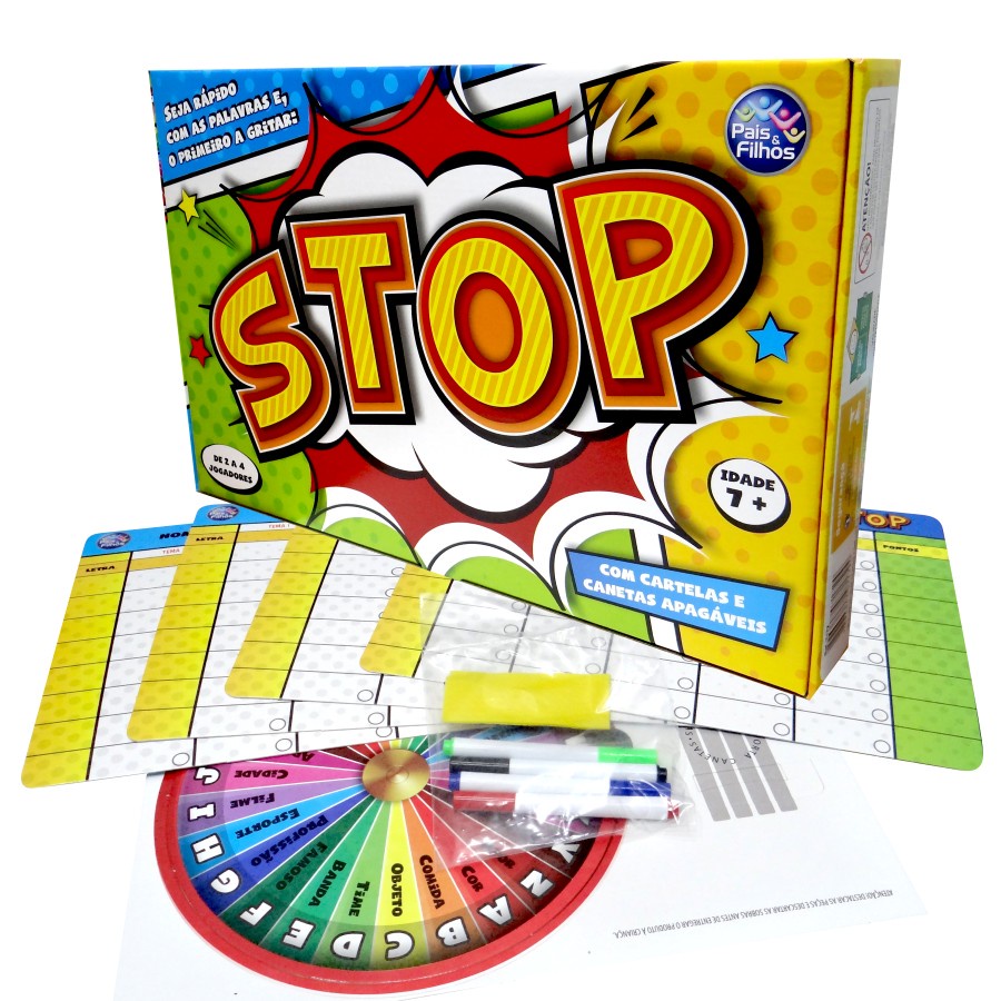 Jogo Stop Brincadeira Adedanha Familia Interativo | Shopee Brasil