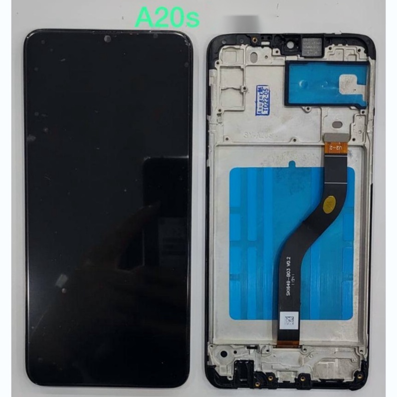 SAMSUNG A20S C/ARO Tela Touch Frontal Display LCD Touch Completo acessorios celular Original ...