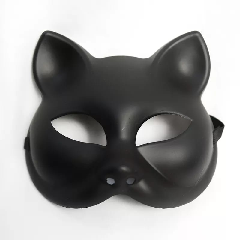 Máscara Gato Plástica Fantasia Cosplay Mulher Gato | Shopee Brasil