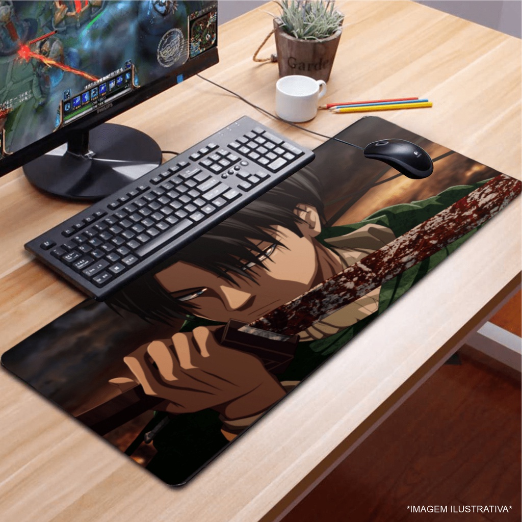 Mouse Pad Gamer 65x32cm Estampa Anime SNK 467 | Shopee Brasil