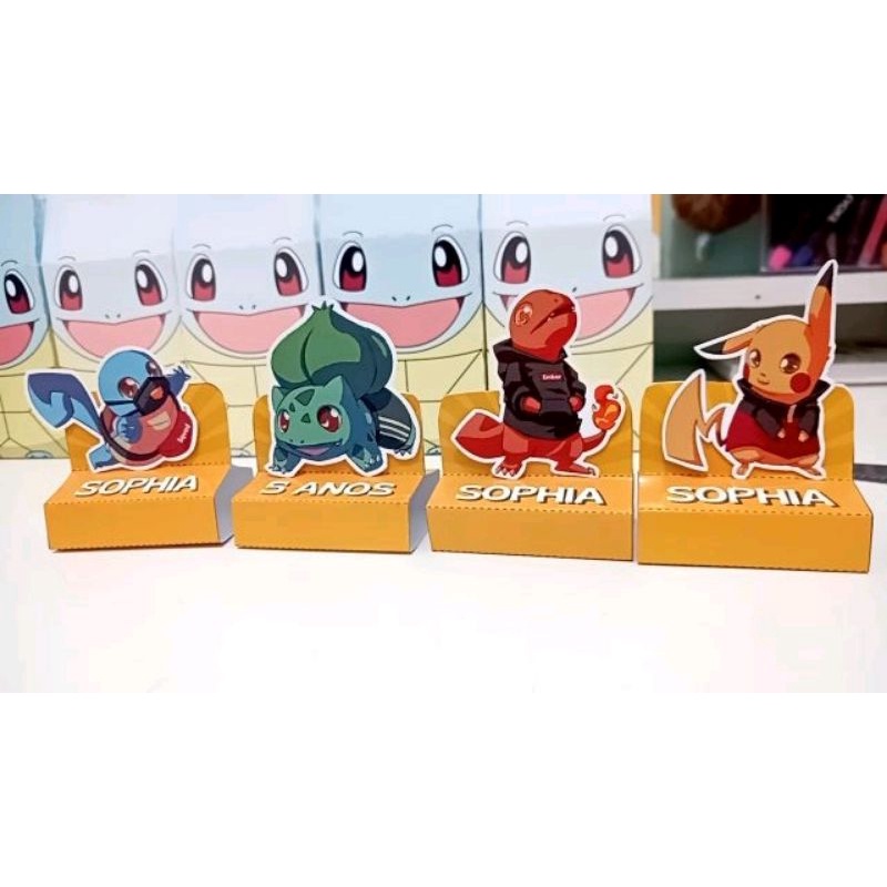 Porta Bis Duplo Personalizado Pokemon 2 (12 unidades) | Shopee Brasil