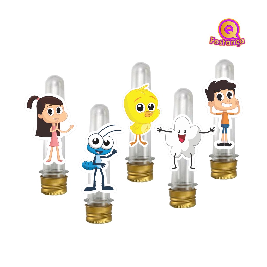 10 Apliques 7,5cm para Tubete Bob Zoom - Formigas, Pipoca, Criança ...