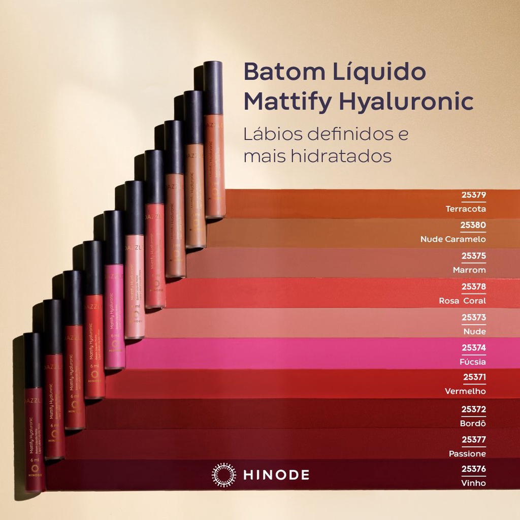 Batom Líquido Mattify com Hyaluronic Lançamento Hinode | Shopee Brasil
