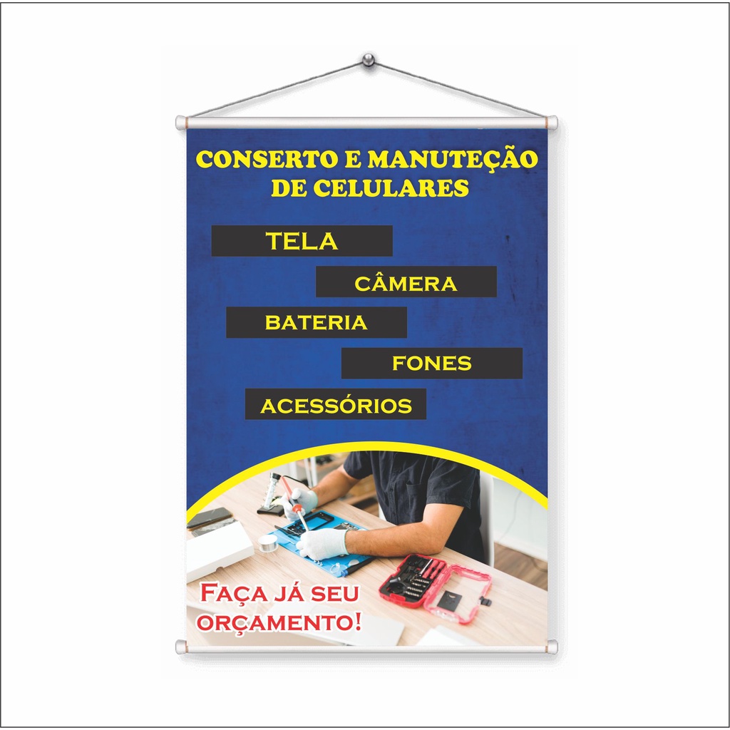 Banner Conserto Manutenção de celulares | Shopee Brasil