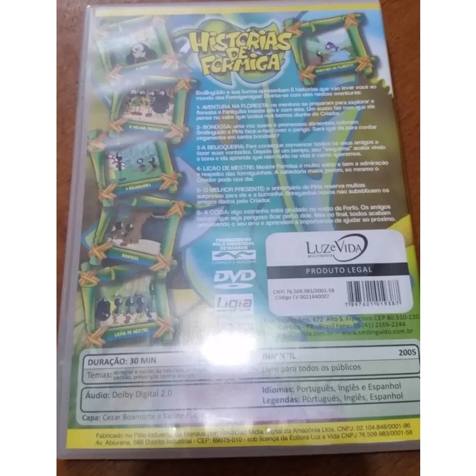 Smilinguido Historias de Formiga DVD | Shopee Brasil
