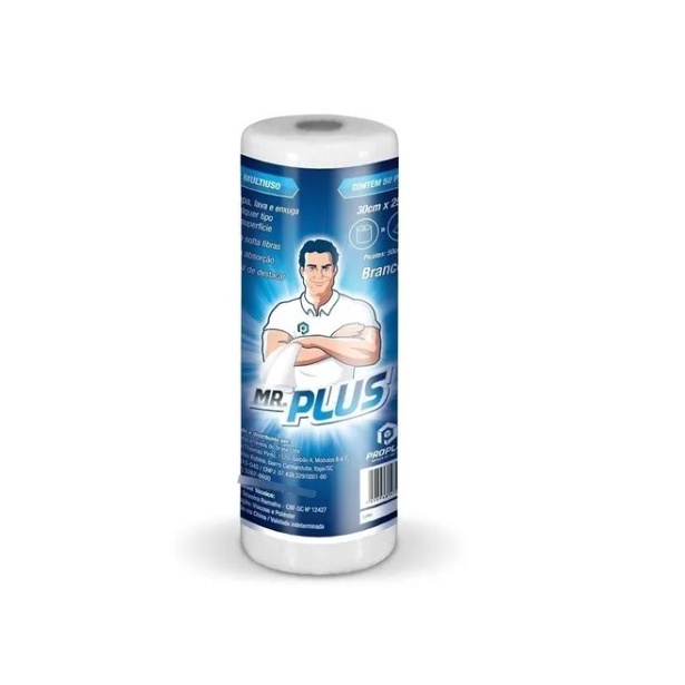 Rolo De Pano Tipo Perfex Multiuso 30cmx25m 50 Unid Mr. Plus | Shopee Brasil
