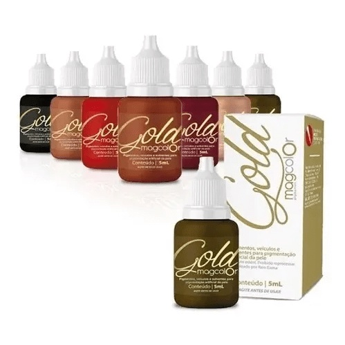 Pigmento Mag Color Gold 5ml Micropigmentacao - Original - C/Nf-e ...