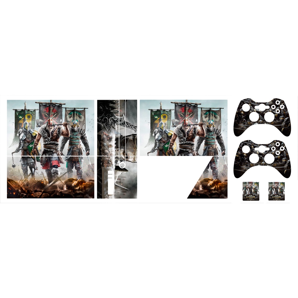 Skin para Console Xbox 360 Super Slim - For Honor - Clan Samurai ...