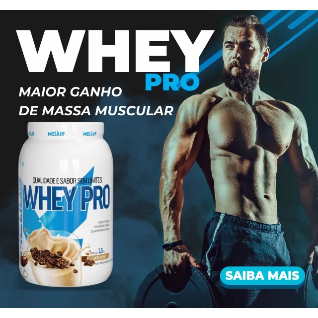WHEY PRO MELIUS DE 1,5KG - BAUNILHA, MORANGO E CHOCOLATE | Shopee Brasil