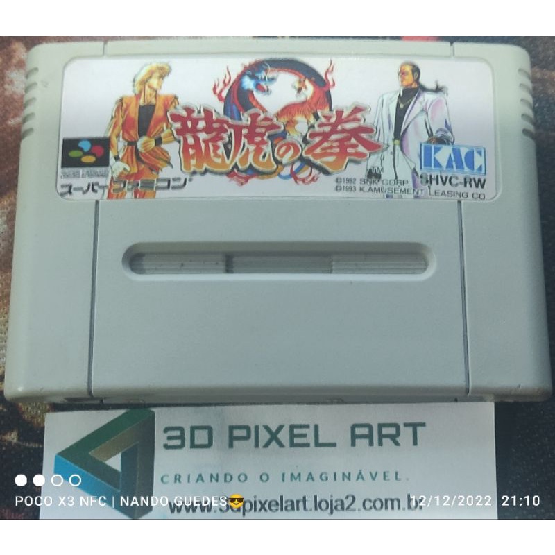 Jogo Art Of Fighting Famicom Nintendo Funcionando 100% ,game, fita ...