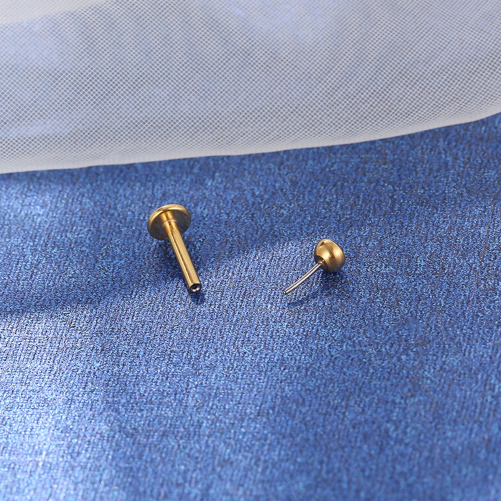 Piercing Labret Push Pin Titânio | Helix, Tragus, Conch, Nariz ...