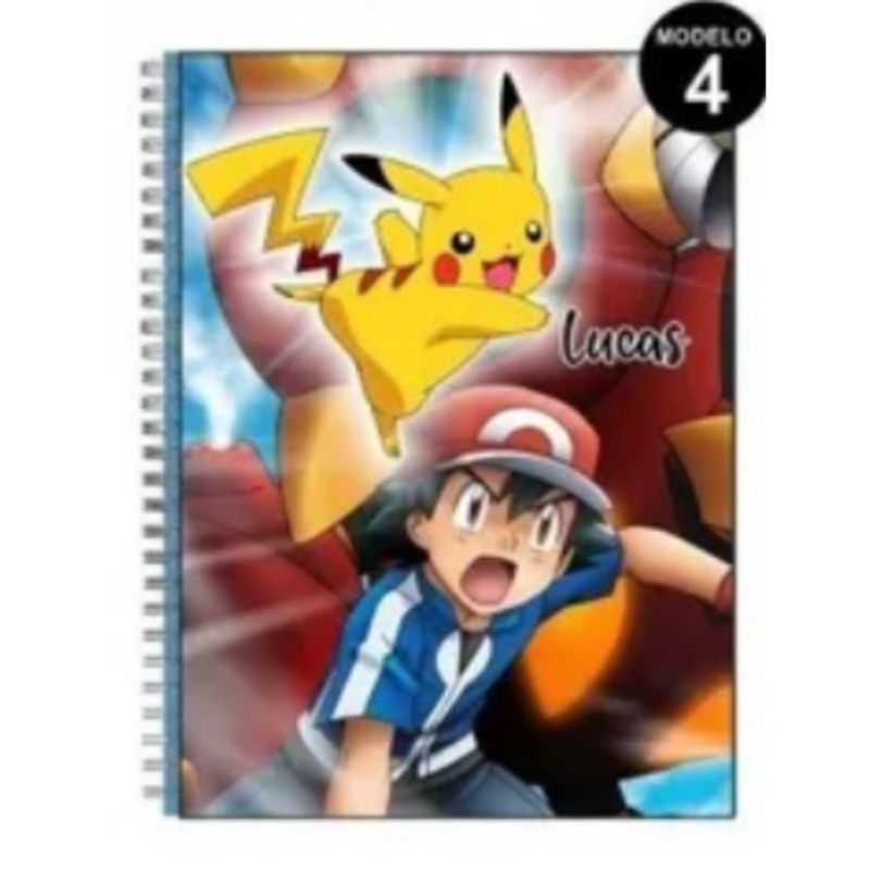 Capa para Caderno Adesivo Escolar Personalizado Pokémon | Shopee Brasil