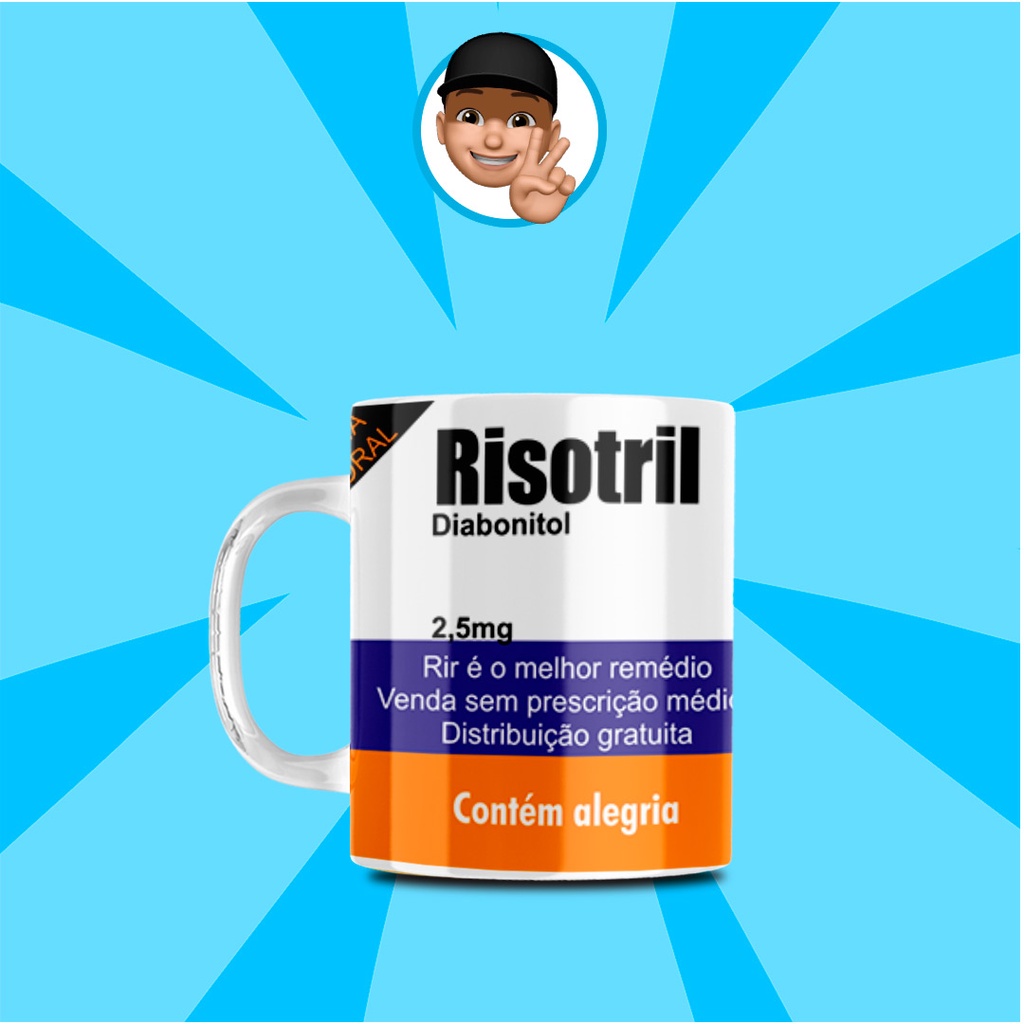 Caneca Personalizada Tema Remédio Risotril | Shopee Brasil