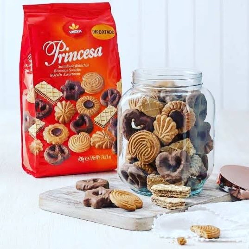 Bolacha Biscoito Importado Princesa Vieira Sortido Original - Opções ...