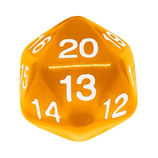 Dado RPG D20 Translucido 20 Lados Dice 22x22 mm | Shopee Brasil