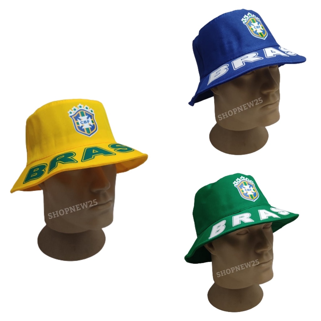 Chapéu bucket Hat Do Brasil Seleção Brasileira | Shopee Brasil