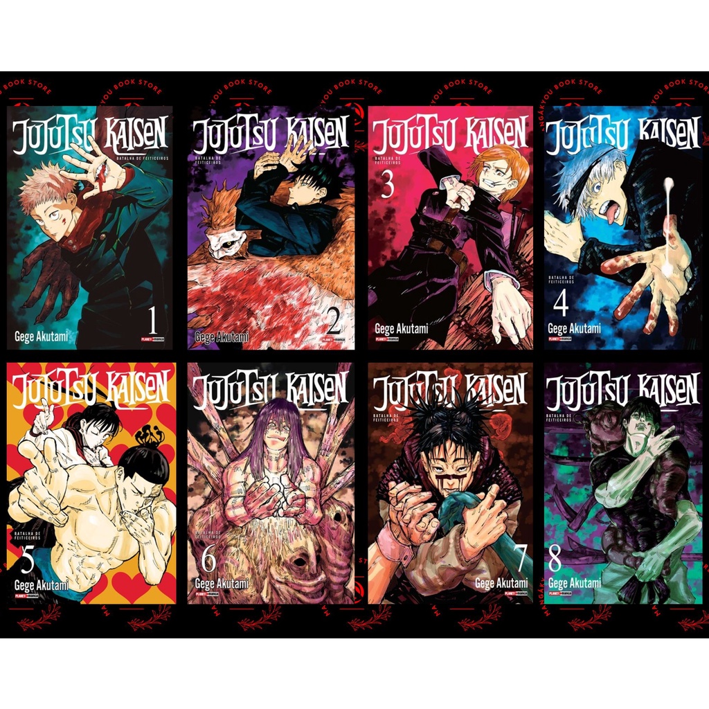 Jujutsu Kaisen Batalha De Feiticeiros Vol 01 Ao Vol 08 Novo Lacrado