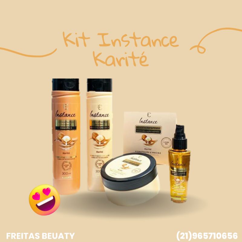 Kit Instance Karité | Shopee Brasil
