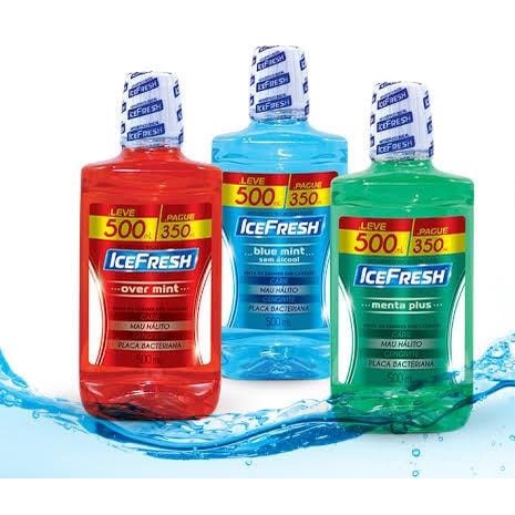 Enxaguante Bucal Ice Fresh Lv 500ml Pg 300ml | Shopee Brasil