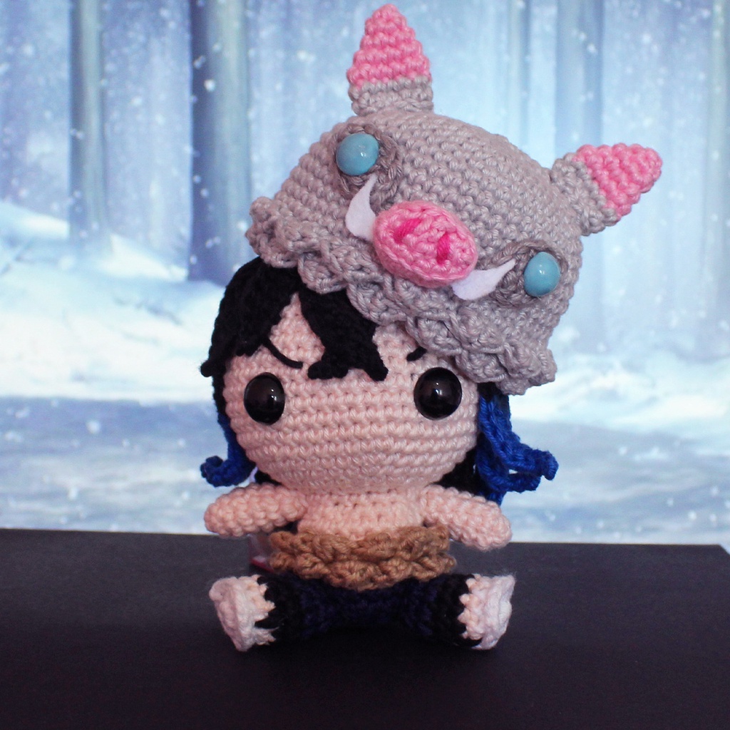 Amigurumi Inosuke Hashibira - Demon Slayer: Kimetsu no Yaiba | Shopee ...